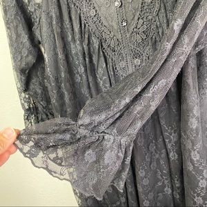 V Cristina | Tops | V Cristina Lace Tunicdress Black | Poshmark